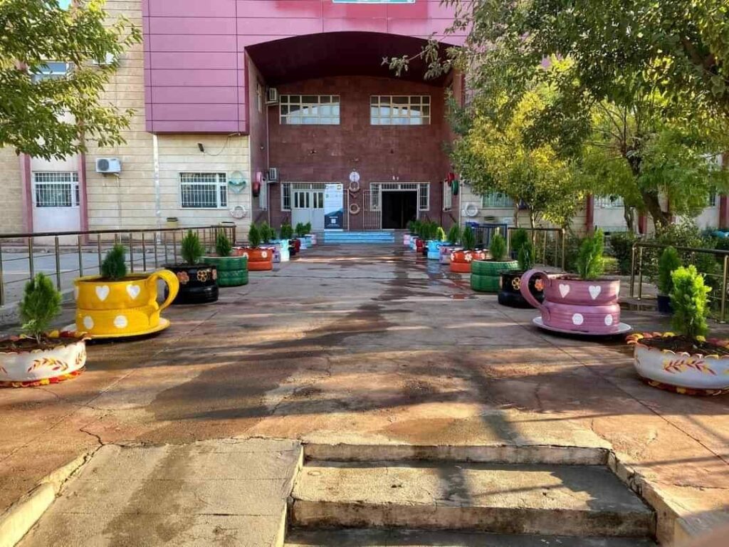 Hawkar Omar: Turning Old Tires into Environmental Art at Khurmal High ...